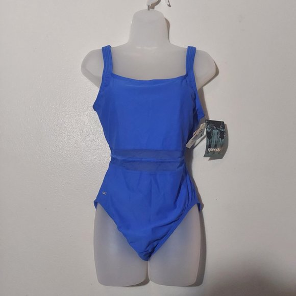 Speedo | Swim | New Speedo Onepiece Swimsuit W Sheer Mesh Waist Insert ...